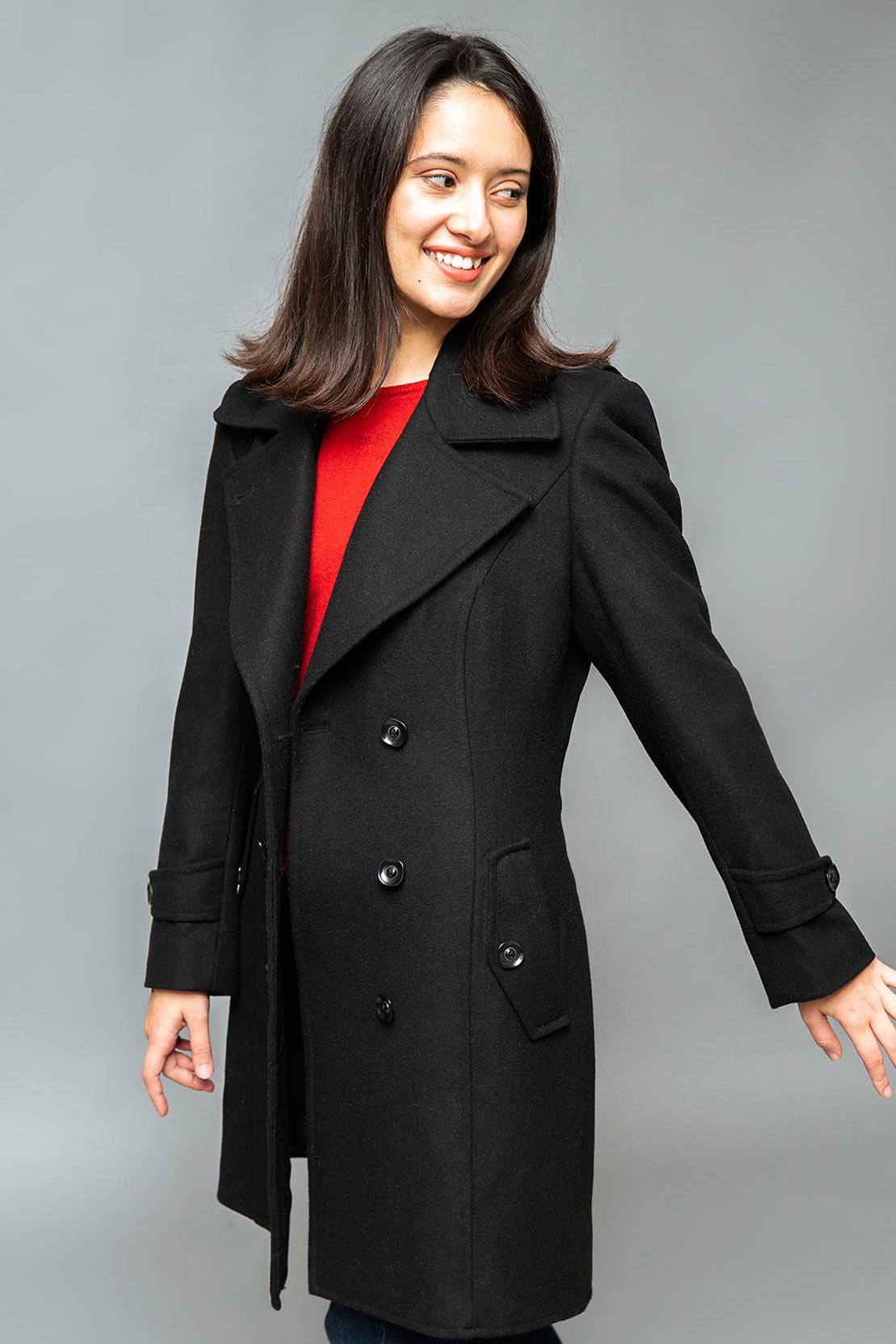 Black Double Breasted