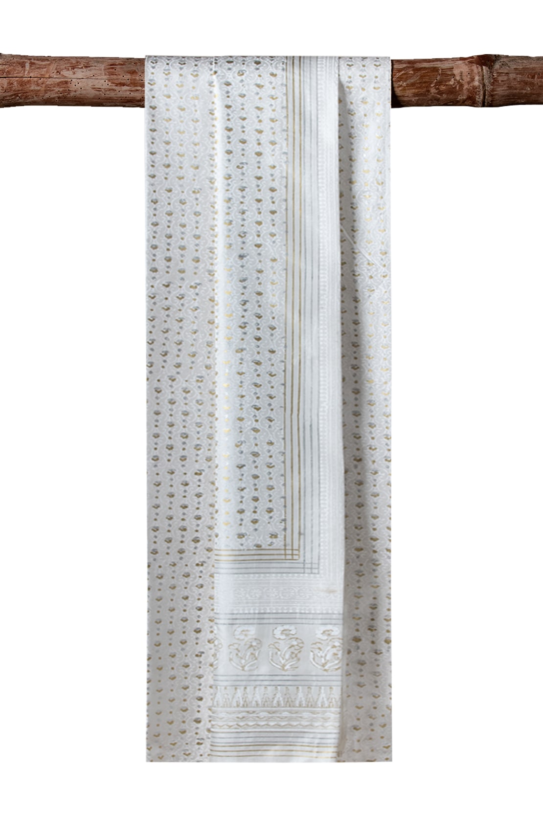 Block-printed Silk Suit - TPU-10/WG.1