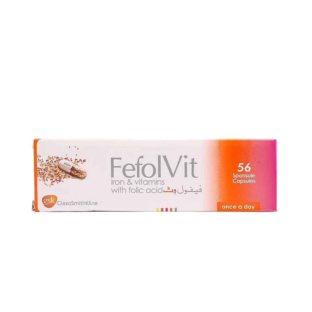 Buy GSK FefolVit Capsules, 56 Ct Online in Pakistan | My Vitamin Store