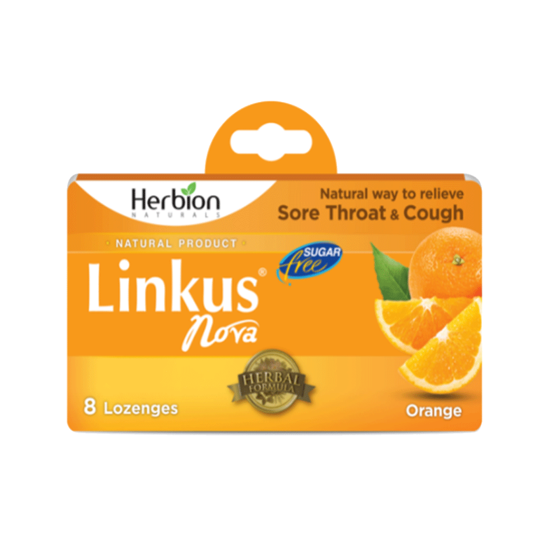 Buy Herbion Linkus Nova Sugar Free Orange Lozenges, 8 Ct online in ...