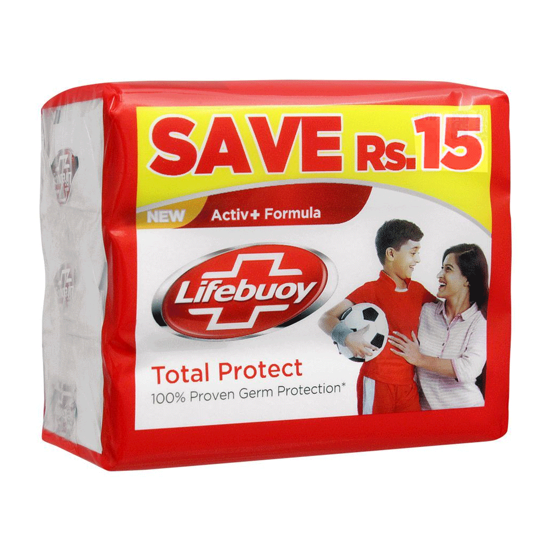 Buy Lifebuoy Total Protect Soap Bar 128g Pack Of 3 Online In