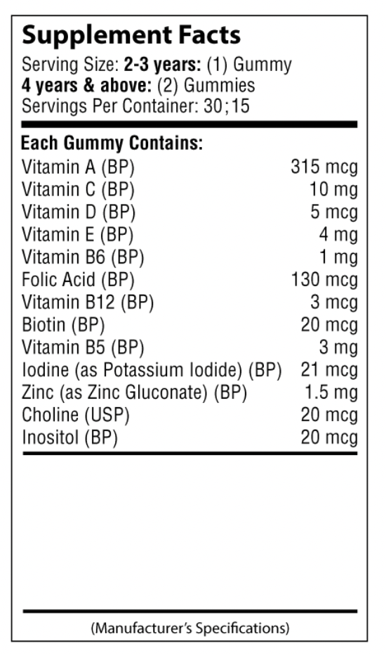 Buy Nutrifactor Bio Grow Multivitamin Gummies, 30 Ct Online in Pakistan ...