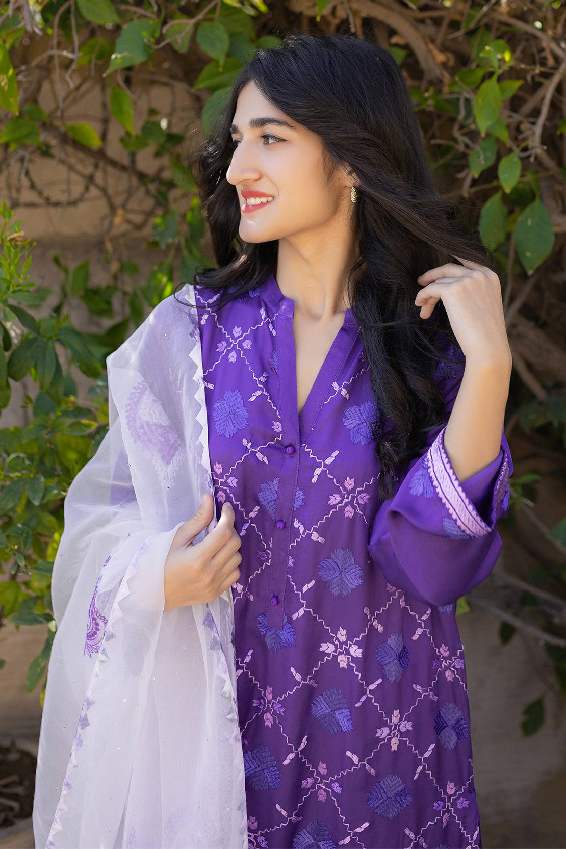 phulkari Silk Suit